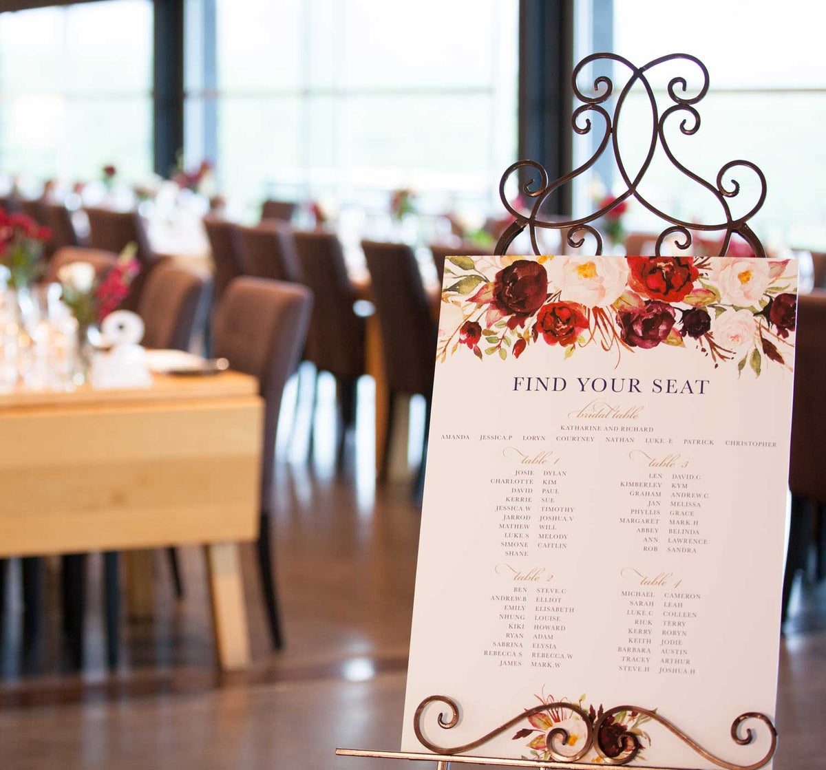 Table Seating Plan | Event Stationery | Pixel and Ink Designs – PIXEL ...