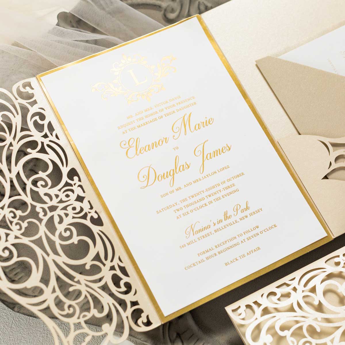 Laser-cut Invitations | Event Stationery | Pixel and Ink Designs ...