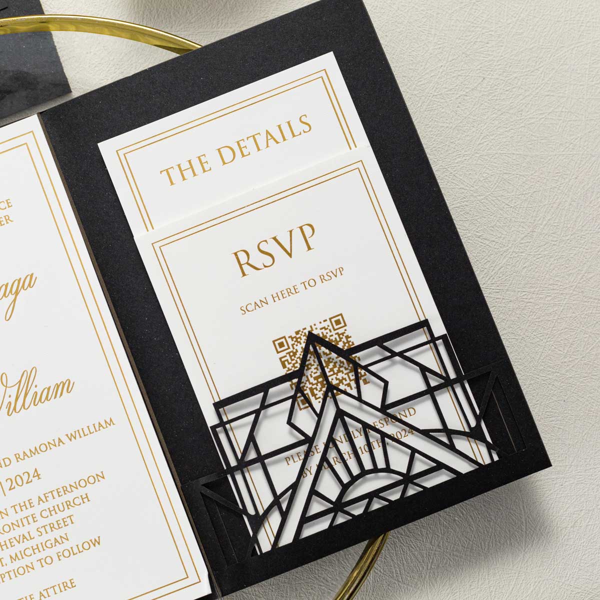Laser-cut Invitations | Event Stationery | Pixel and Ink Designs ...