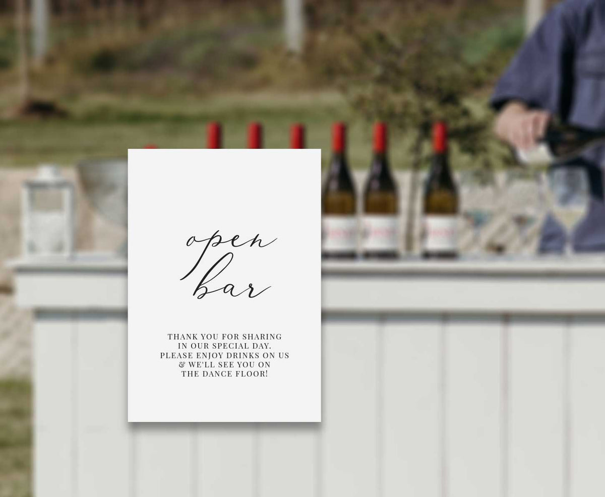 Bar Sign | Event Signage | Pixel and Ink Designs – PIXEL AND INK DESIGNS