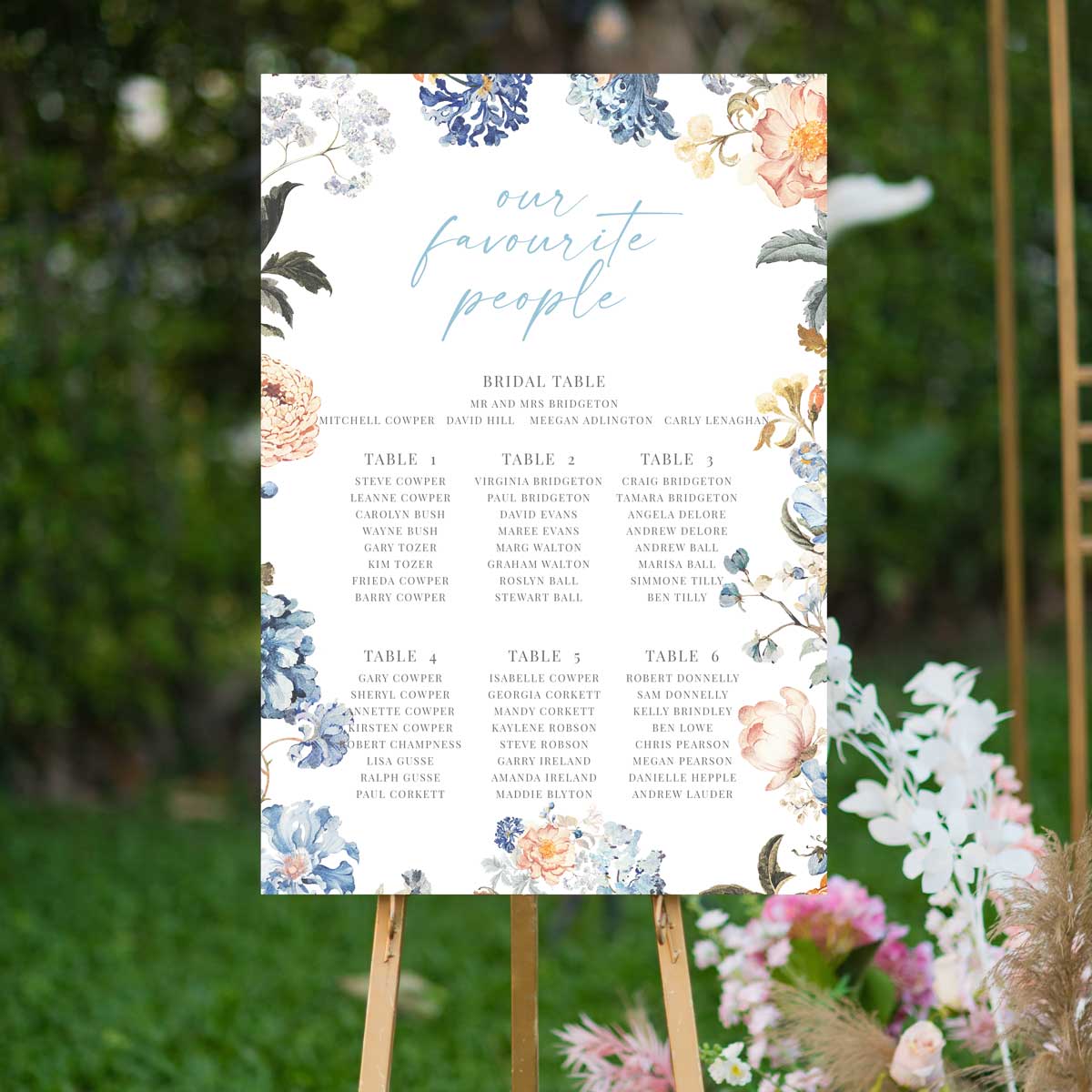Table Seating Plan | Event Signage | Pixel and Ink Designs – PIXEL AND ...