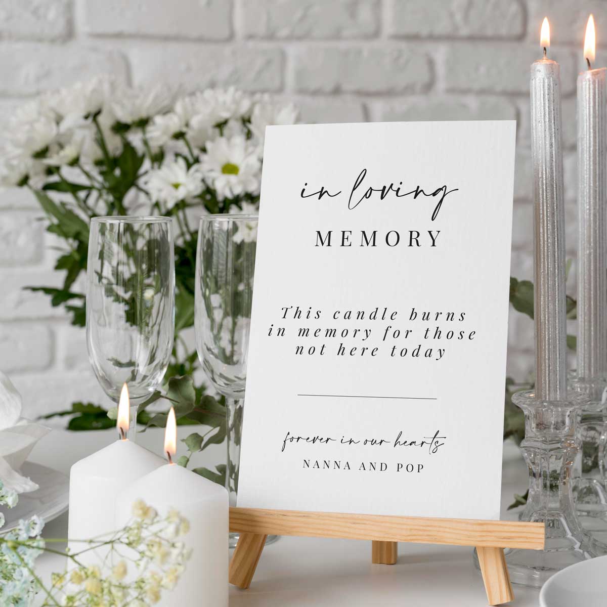 In Loving Memory Sign | Wedding Stationery | Pixel and Ink Designs ...
