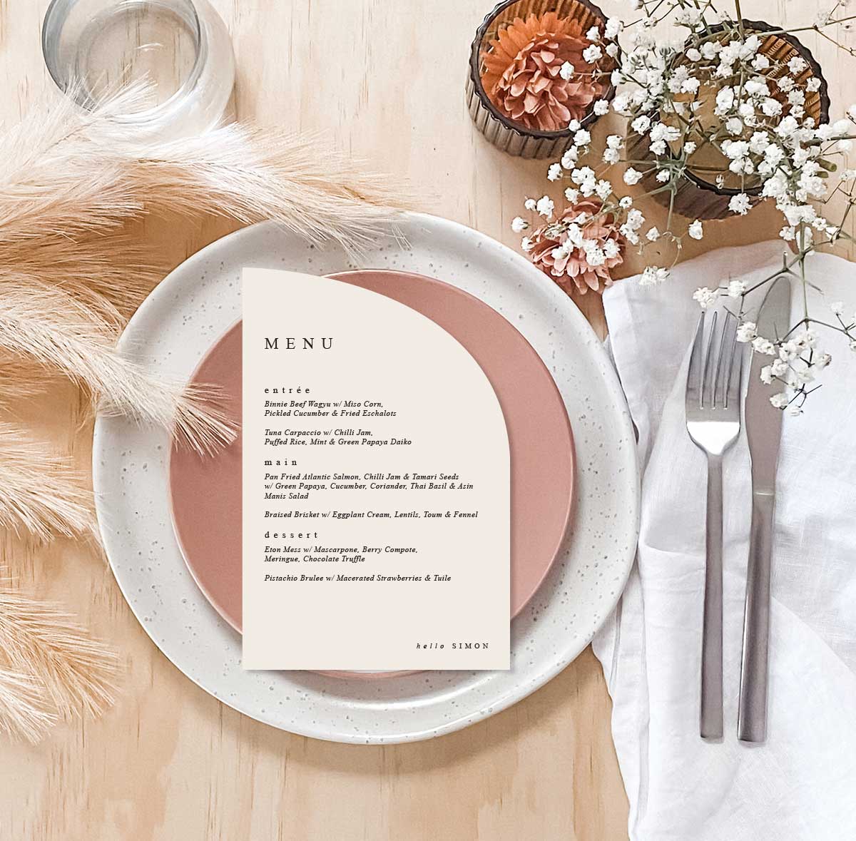 Arch Menu Cards | Wedding Reception | Pixel and Ink Designs – PIXEL AND ...