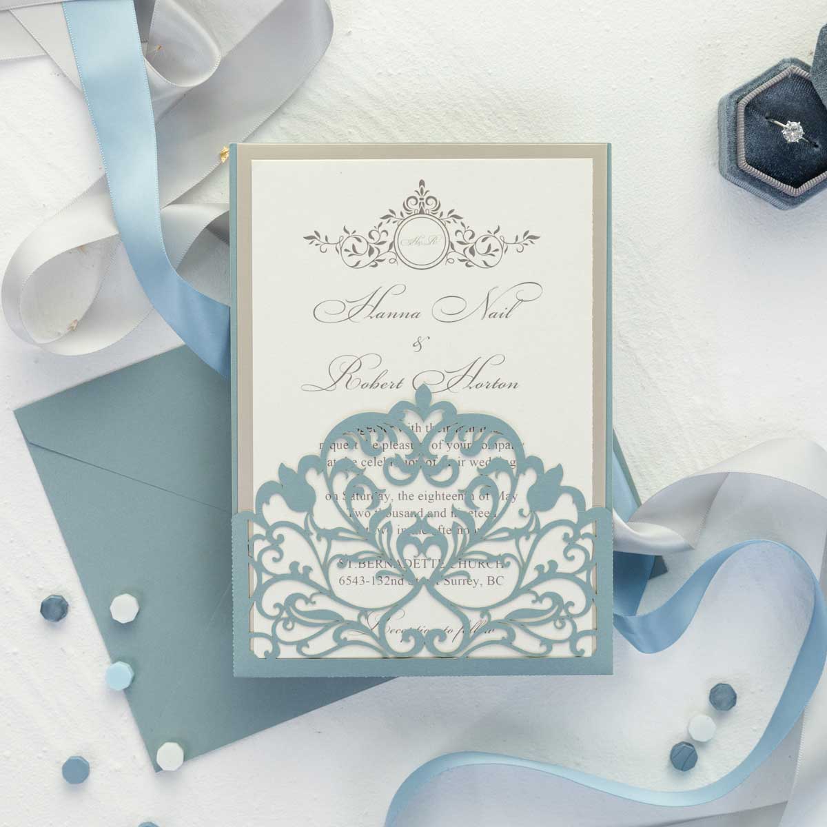 Wedding invitation sleeves 60 photos - Vianawedding.com